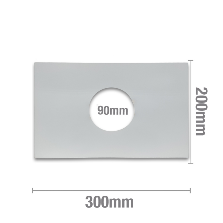 Cover Plate Shower Mixer Fixer Rectangle Chrome Per 1 – Complete