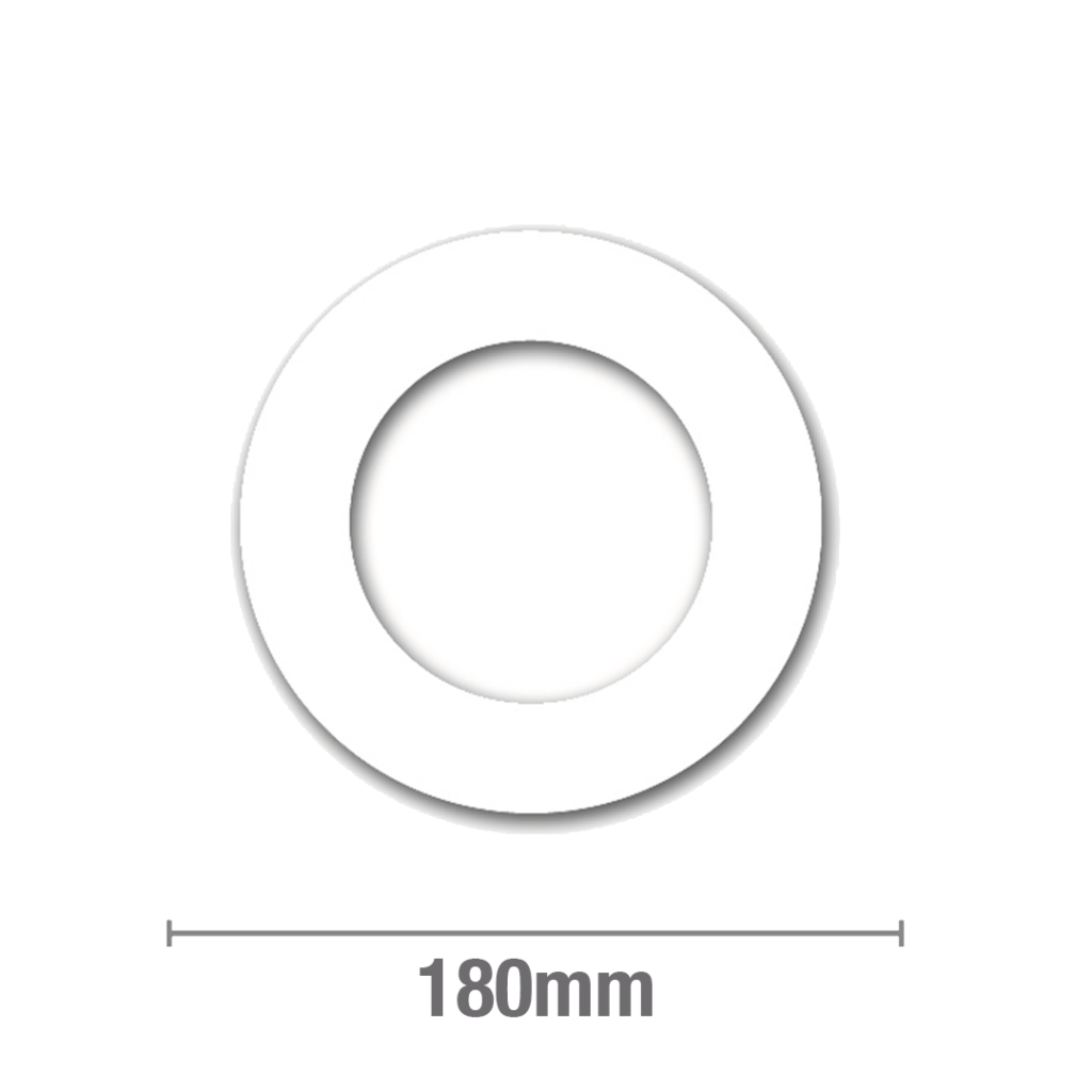 Cover Plate White Plastic 1/2″BSP ADHESIVE Oval Per 10 – Complete